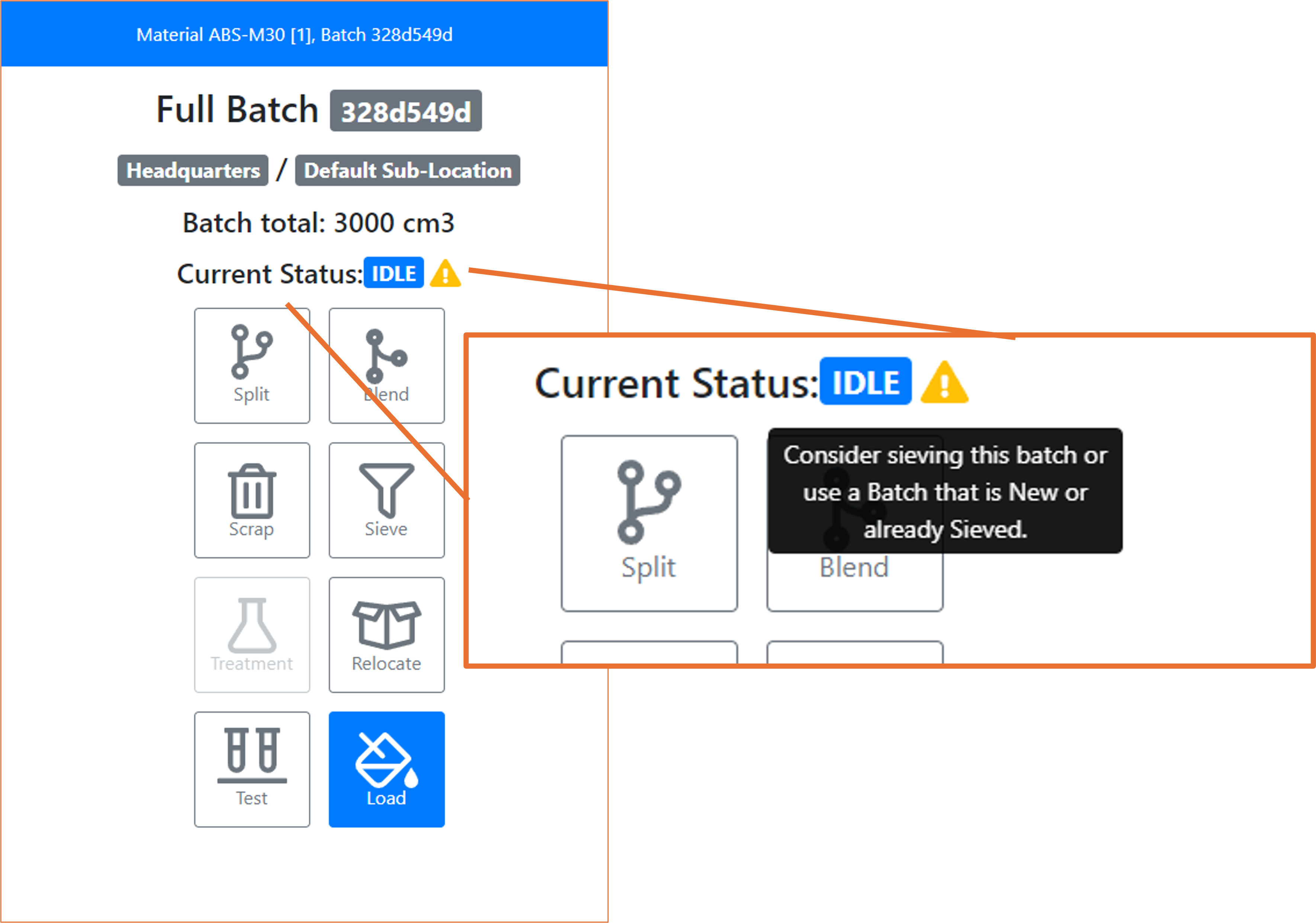 Status Definitions - Material Batches – AUTHENTISE Support